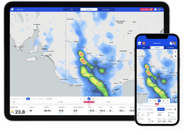 Curated by Meteorologist Jane Bunn.